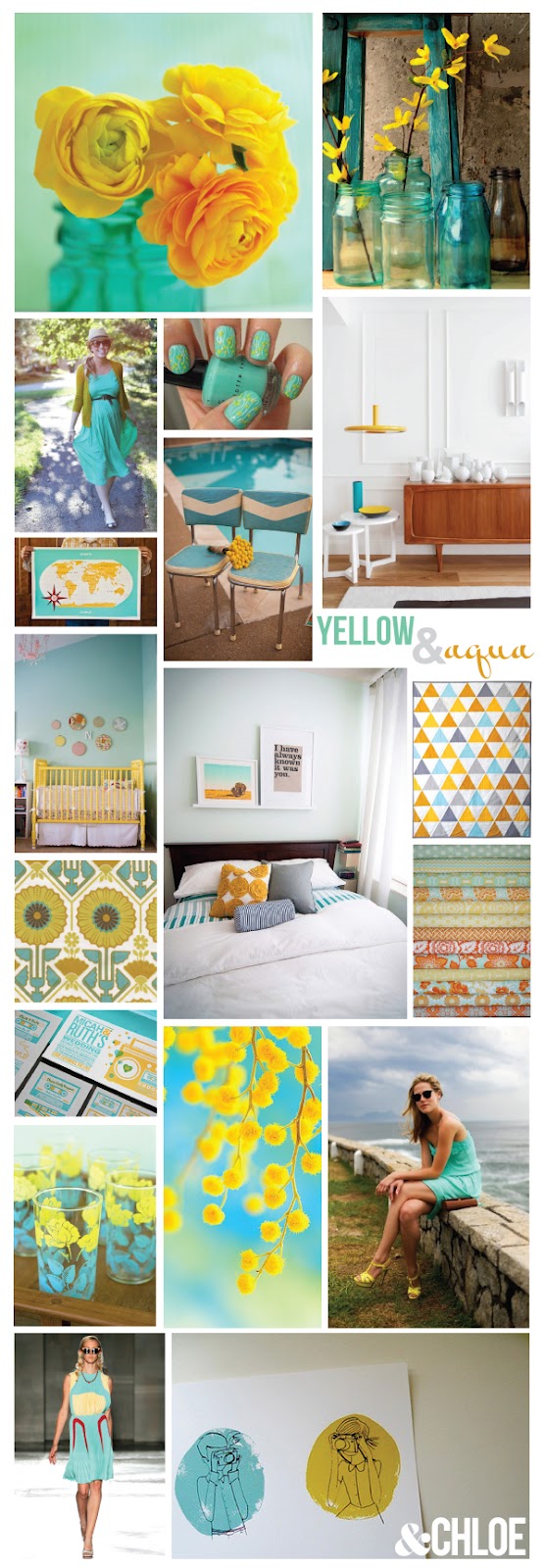 &chloe: color monday: yellow & aqua