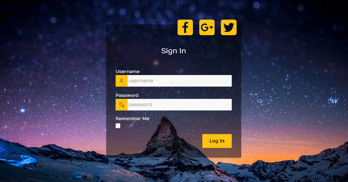 Attractive Login Page with Social Icons in Oracle APEX - Javainhand ...
