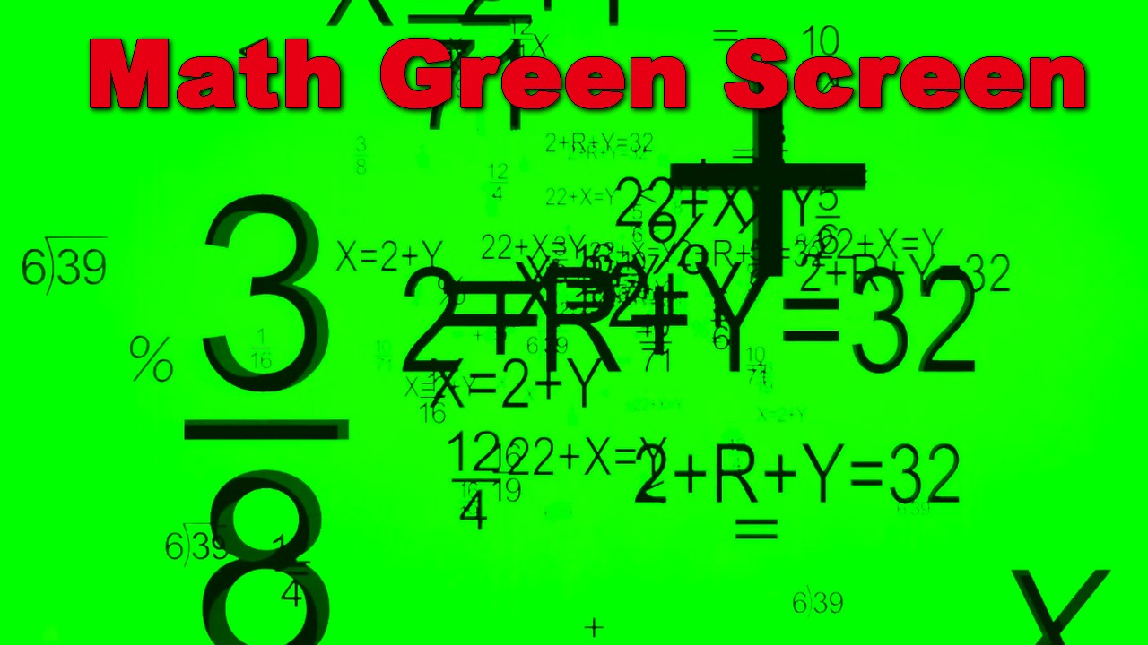 Math Green Screen no copyright - Music No Copyright