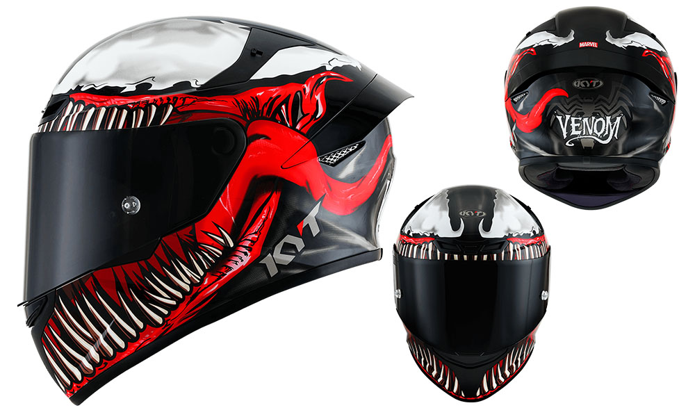 KYT Rilis TT Course Motif VENOM dan CARNAGE Limited Edition Seharga 1,5 ...