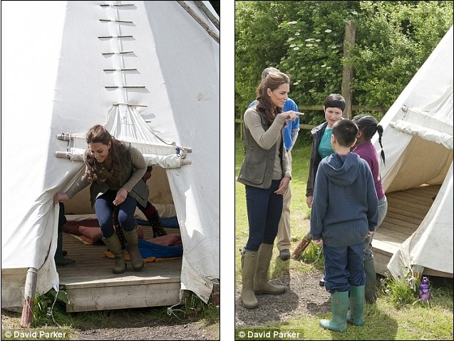 Hello Celebrity: The Kate outdoors: The Duchess of Cambridge mucks in ...