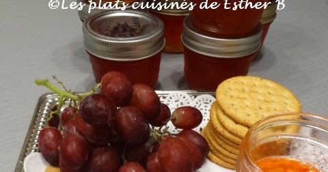 Les plats cuisinés de Esther B: Gelée de poivrons rouges