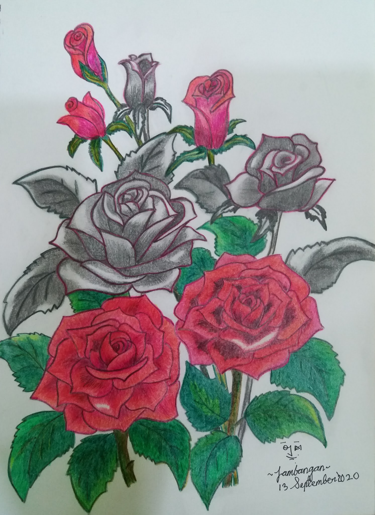 cara lukis pokok bunga - Phil Coleman