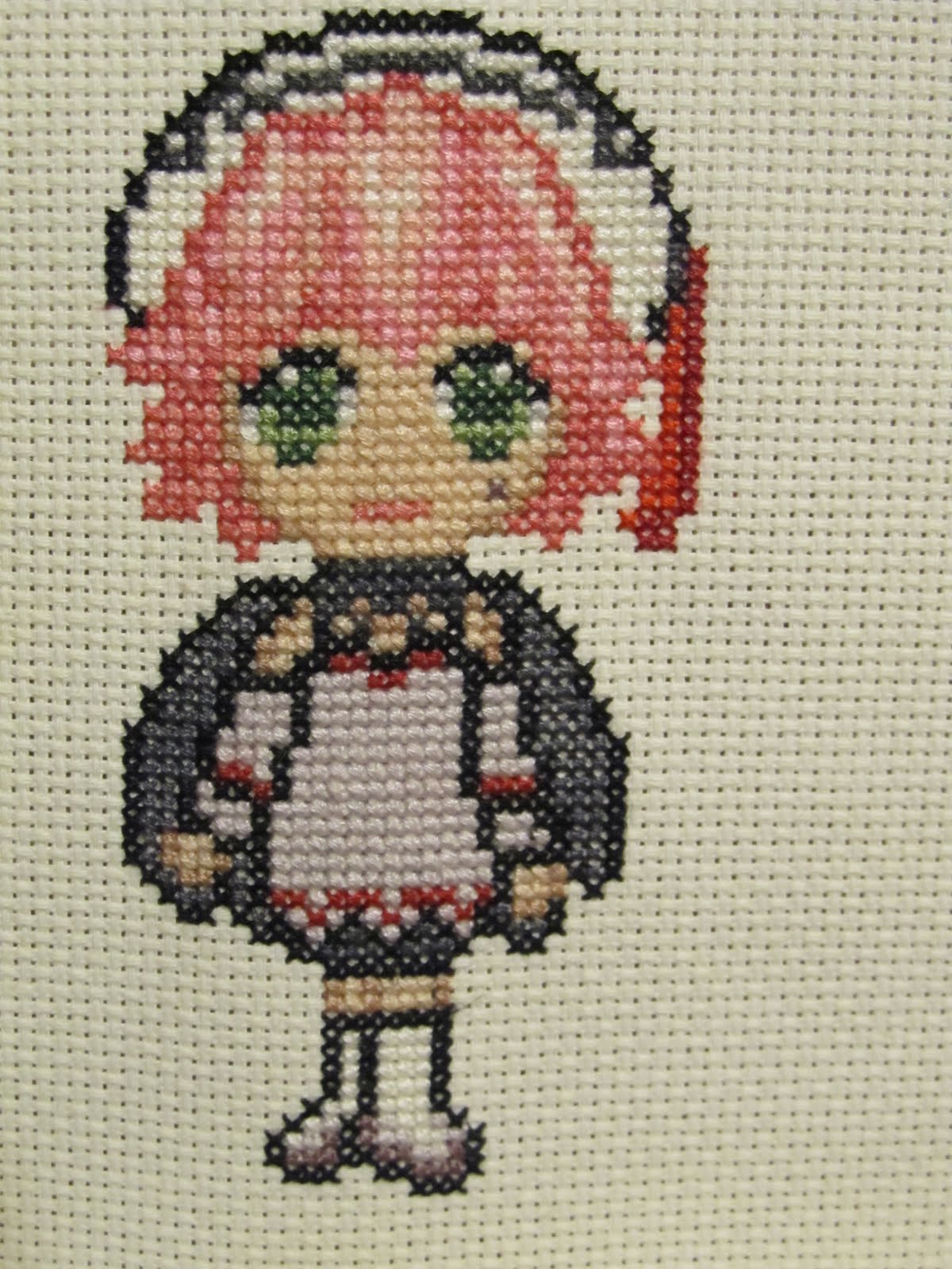 Anime Stitching: Cross stitch finishes