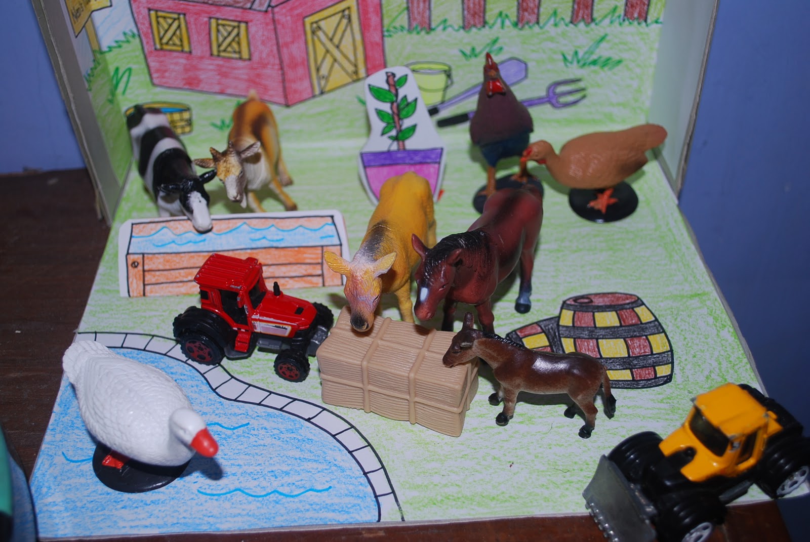 This Simple Mom Life: Reusing idea: Diorama-inspired Farm play scene