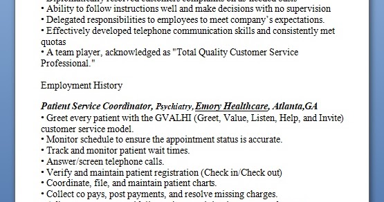 Medical Secretary Sample Resume Format in Word Free Download