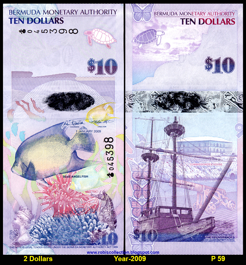 POLYMER BANKNOTE COLLECTION: BERMUDA
