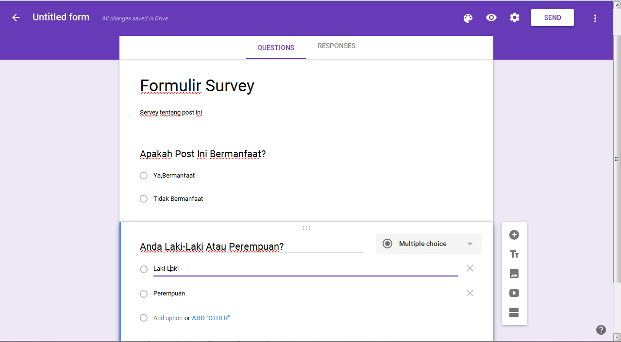 Cara Membuat Formulir Survey Menggunakan Google Drive Terbaru ...