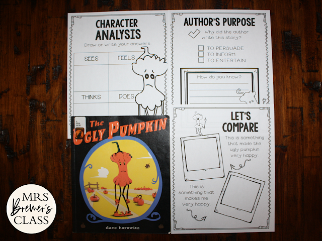 The Ugly Pumpkin | Book Study Activities | Mrs. Bremer's Class