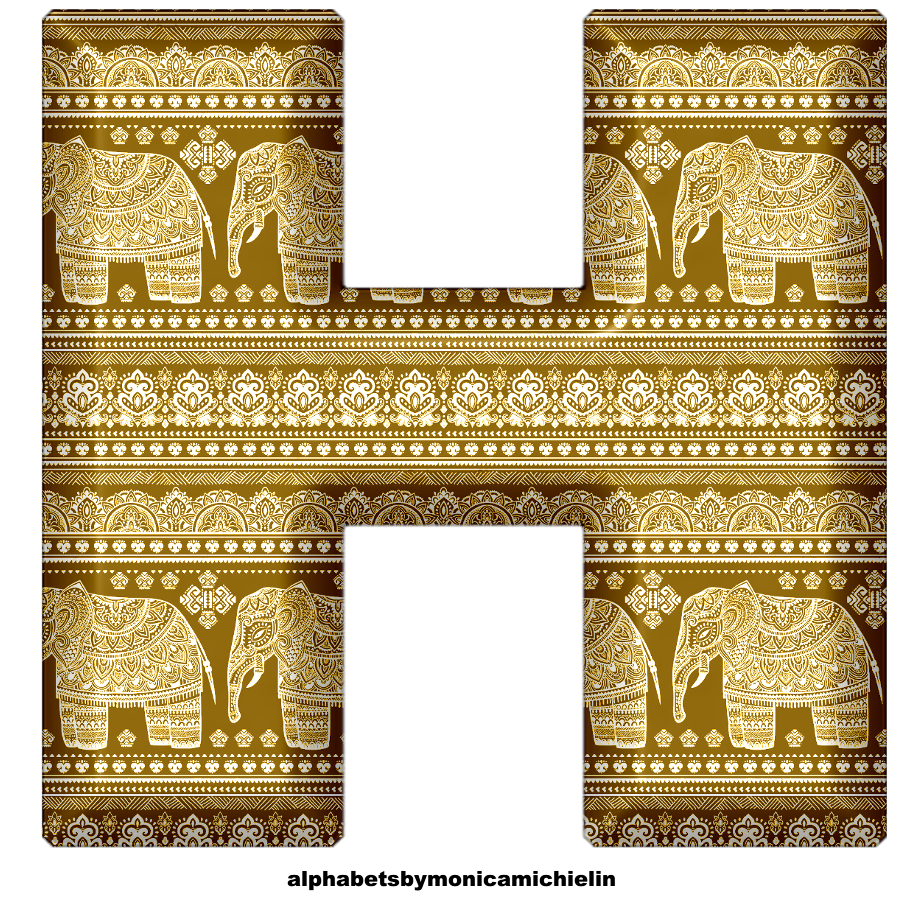 Monica Michielin Alphabets: MODIFIED ARIAL FONT ELEPHANT BEGE PATTERN ...