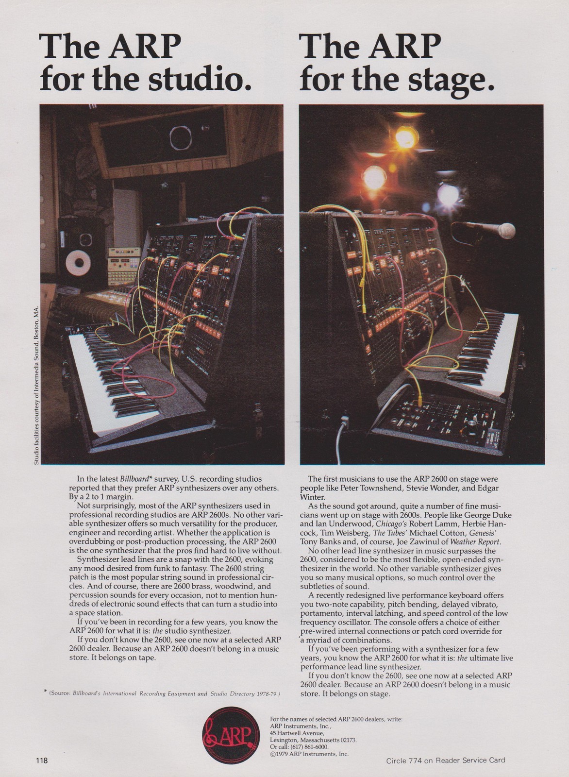MATRIXSYNTH: 1979 ARP 2600 SYNTHESIZER PRINT AD