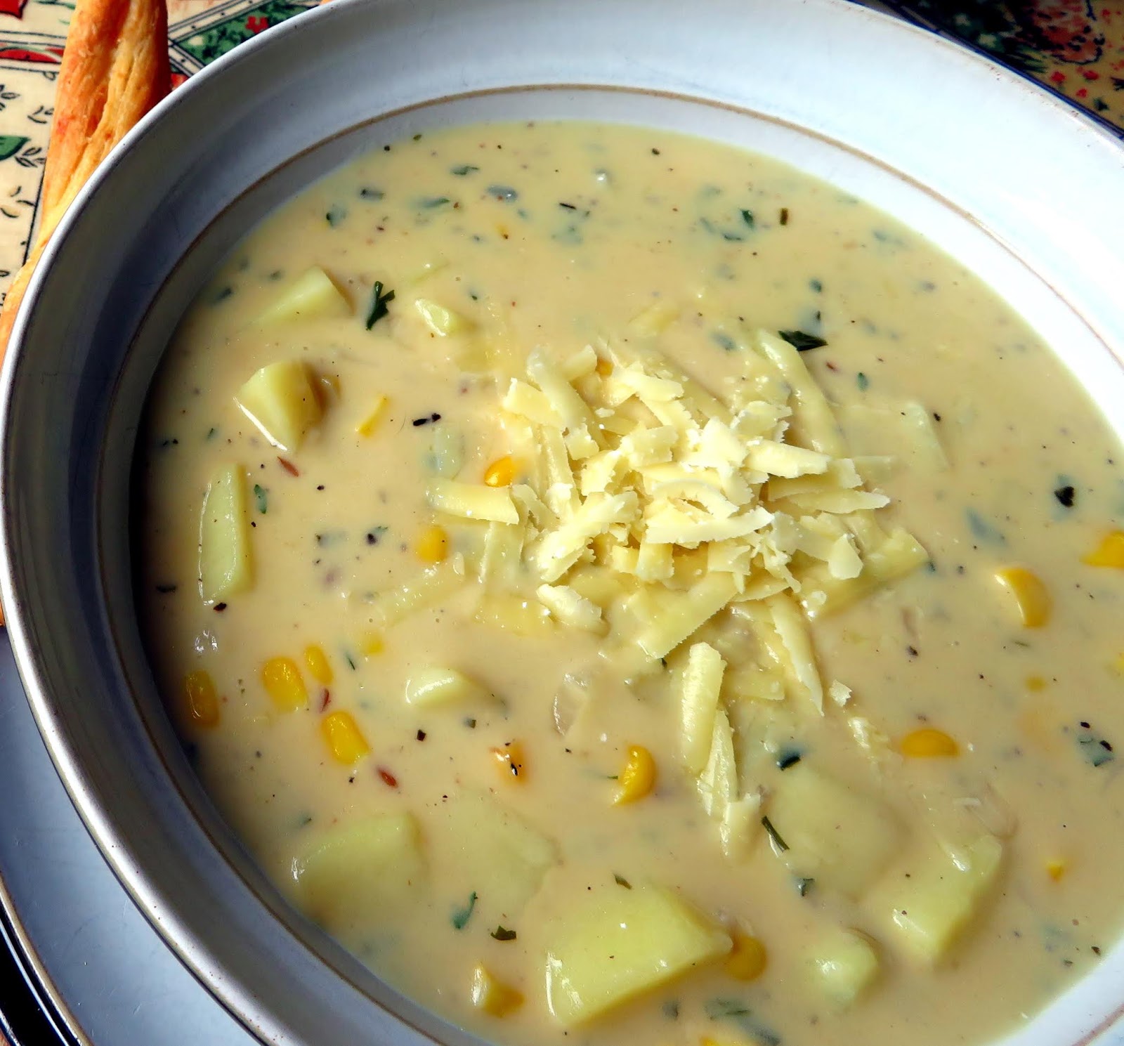 Cheddar & Corn Chowder | The English Kitchen