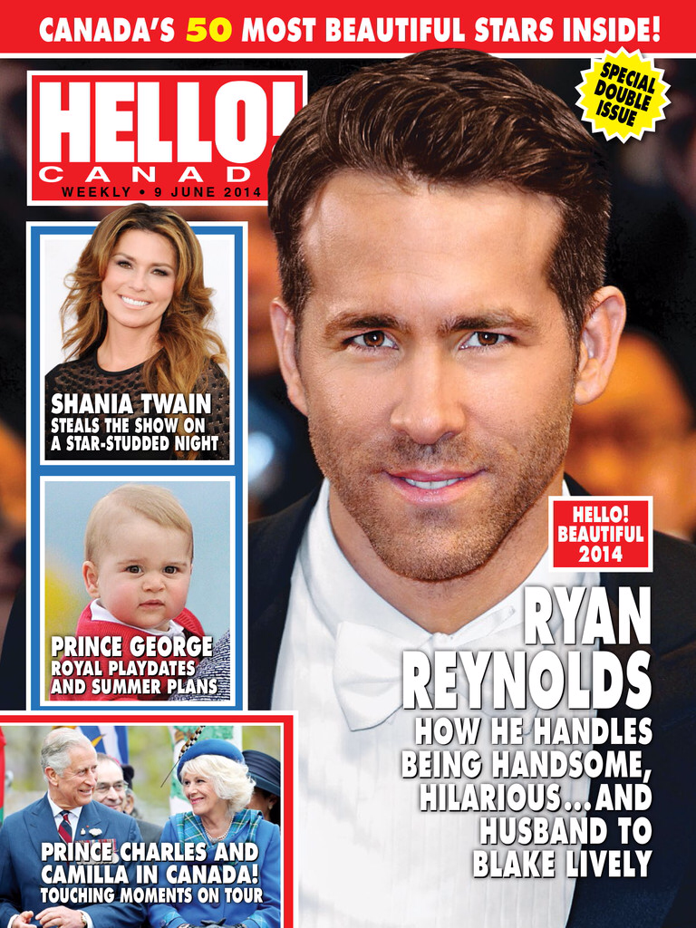 VJBrendan.com: 'Hello Canada' Cover Boy: Ryan Reynolds