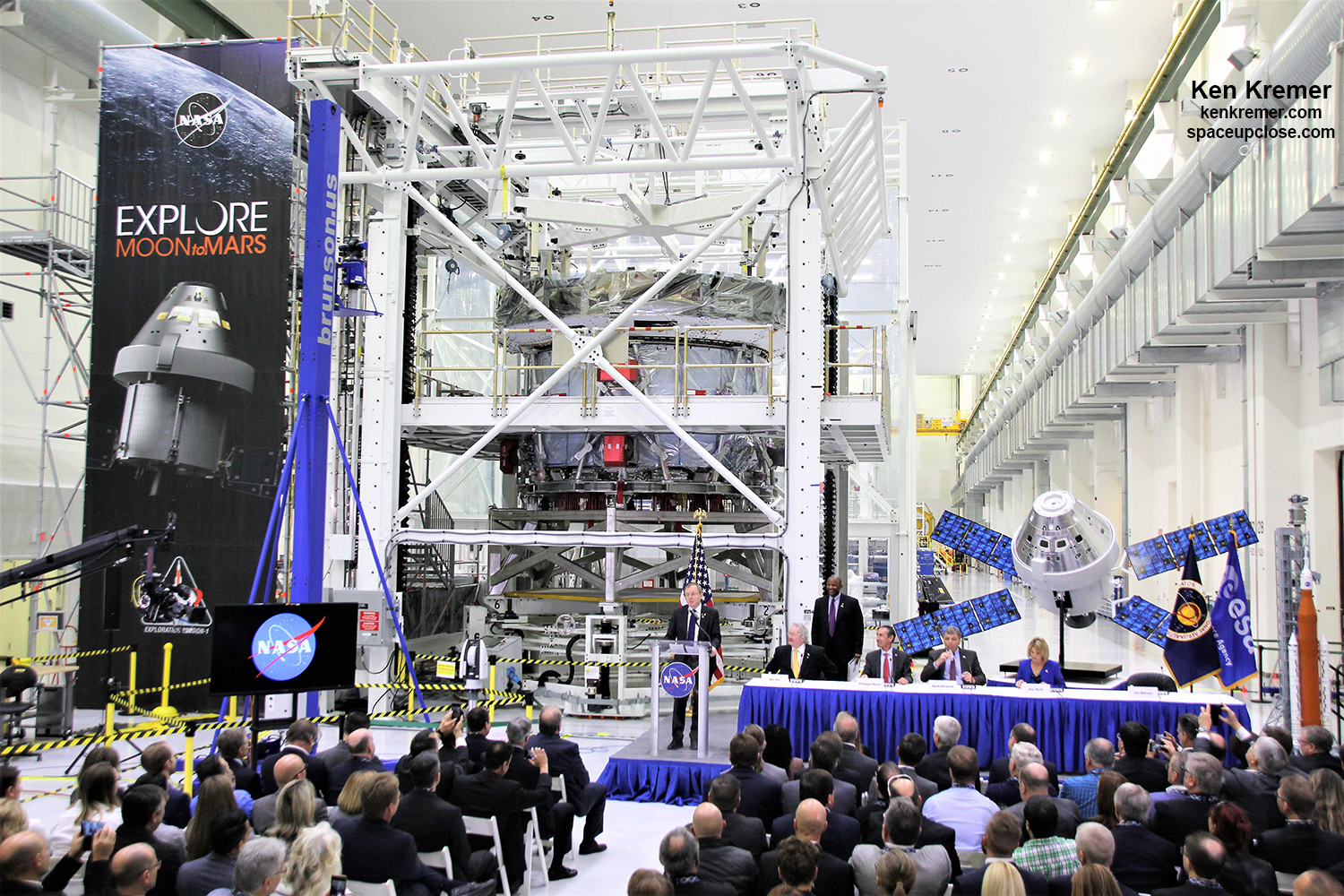 Space UpClose: Orion’s 1st European Service Module Unveiled at KSC for ...