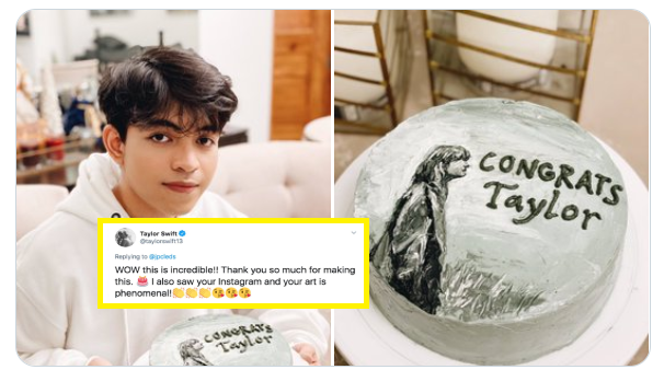 Taylor Swift impressed with pinoy fan who baked her with folklore ...