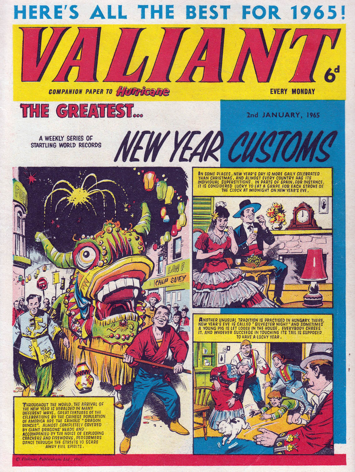 BLIMEY! The Blog of British Comics: VALIANT celebrates the New Year (in ...