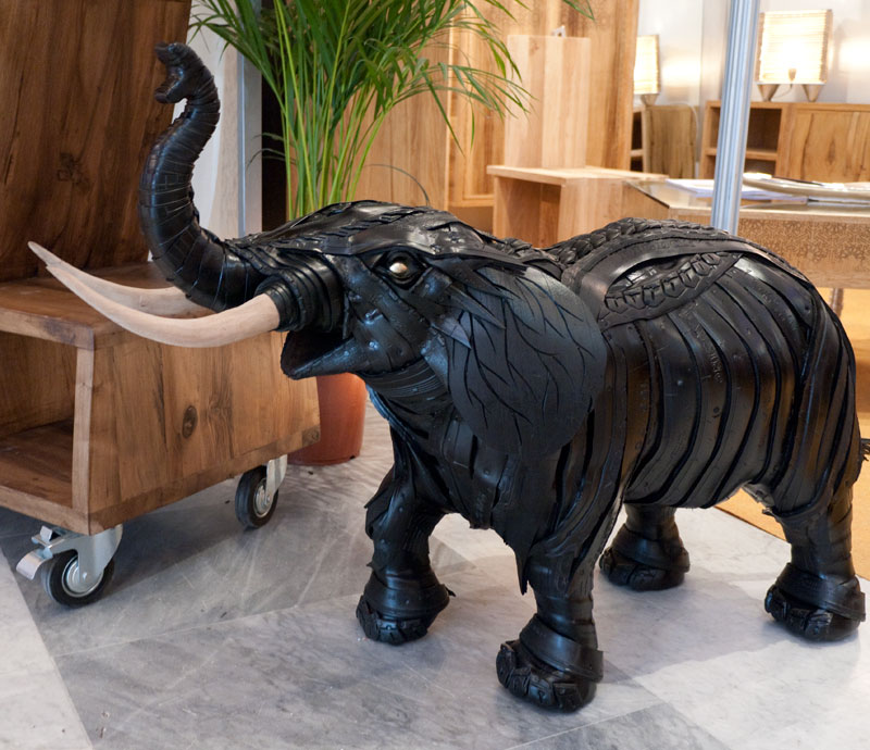 How to Recycle: Creative Sculpture made from Old Tires
