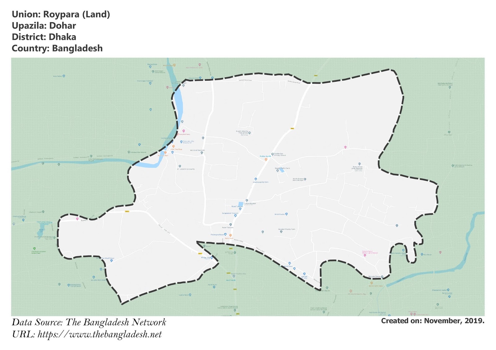 Roypara Union, Dhaka