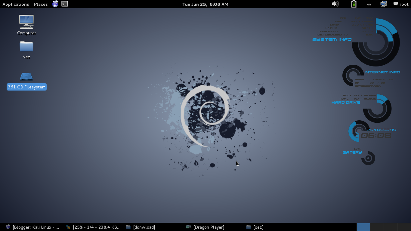 How to customize Desktop in Kali Linux (install KDE Desktop Environment ...