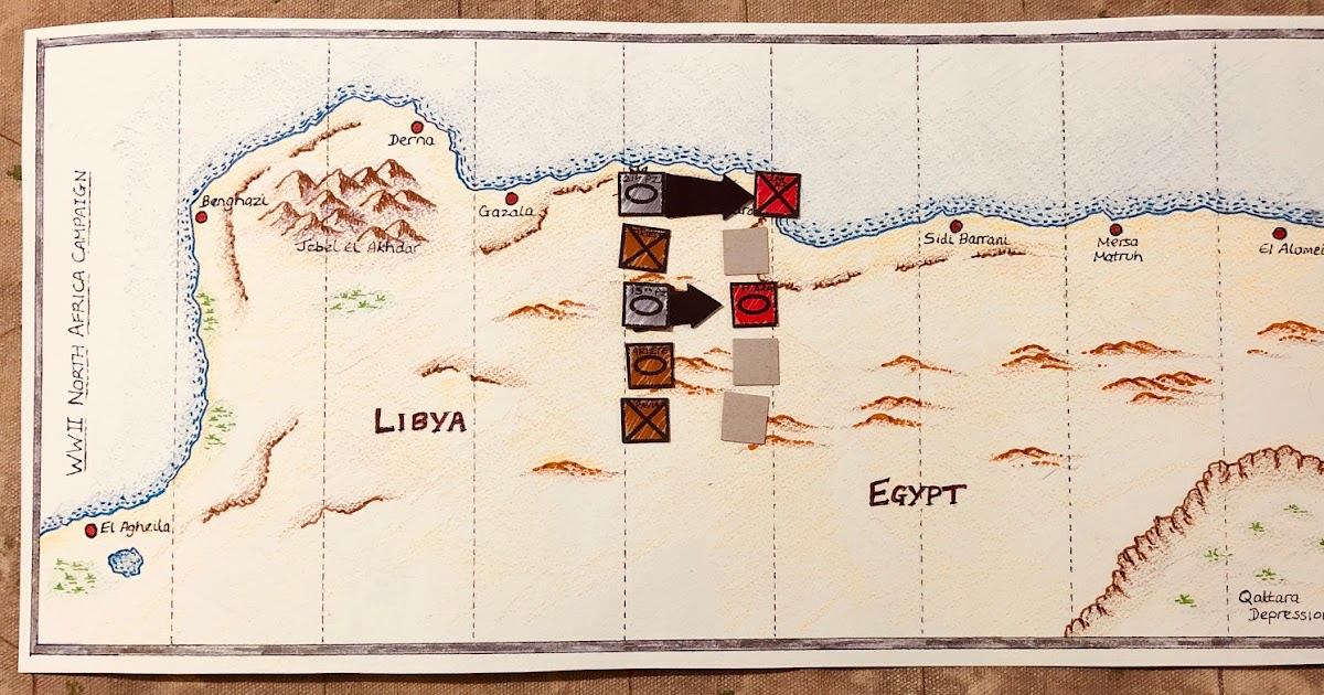 Grid based wargaming - but not always: WW2 Western Desert campaign turn ...