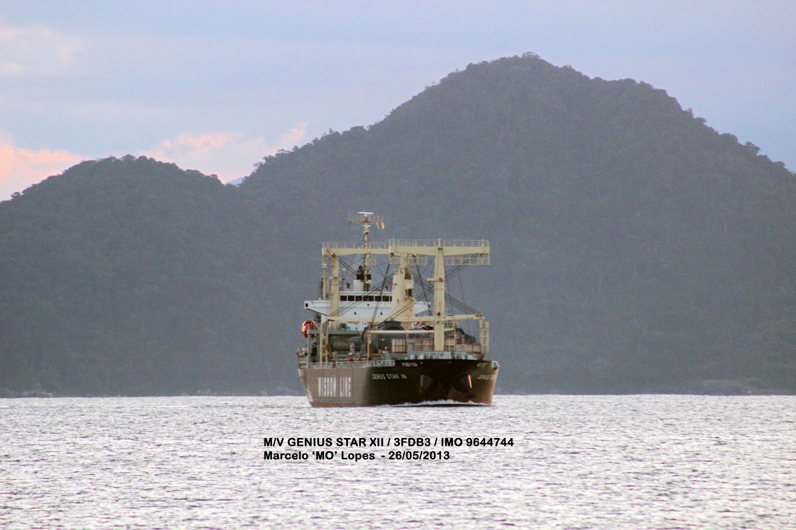 Santos Shiplovers: M/V Genius Star XII / 3FDB3 - Viagem inaugural em Santos