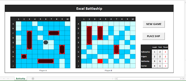 Excel Macro Fun: Excel Battleship Game