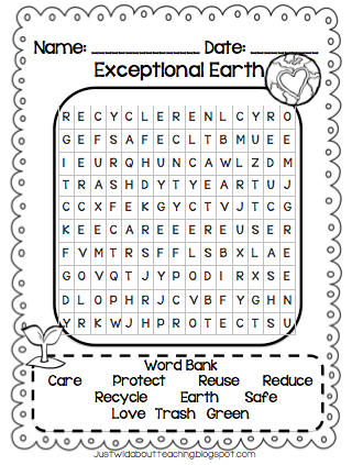 Just Wild About Teaching: Earth Day Craftivity Bundle!