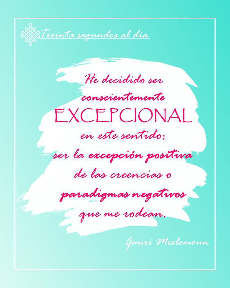 Ser excepcional