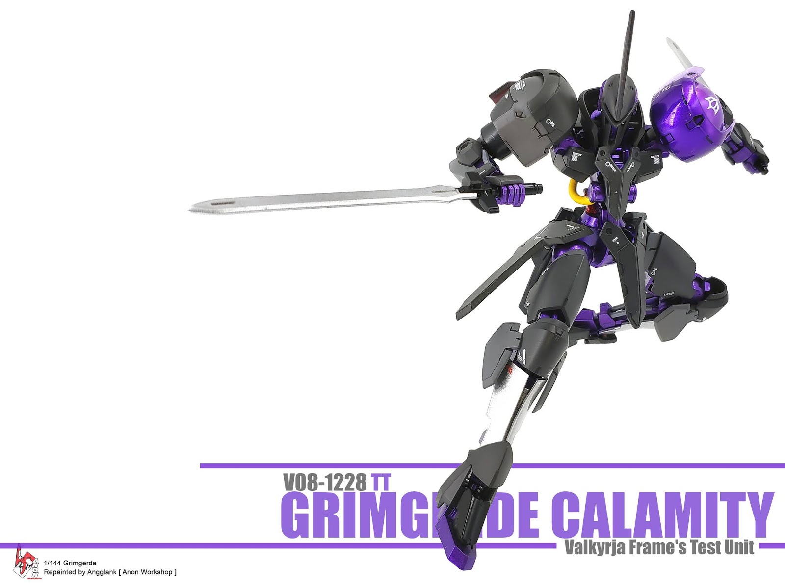 Custom Build: HG 1/144 "GRIMGERDE CALAMITY" Valkyrja Frame's Test Unit