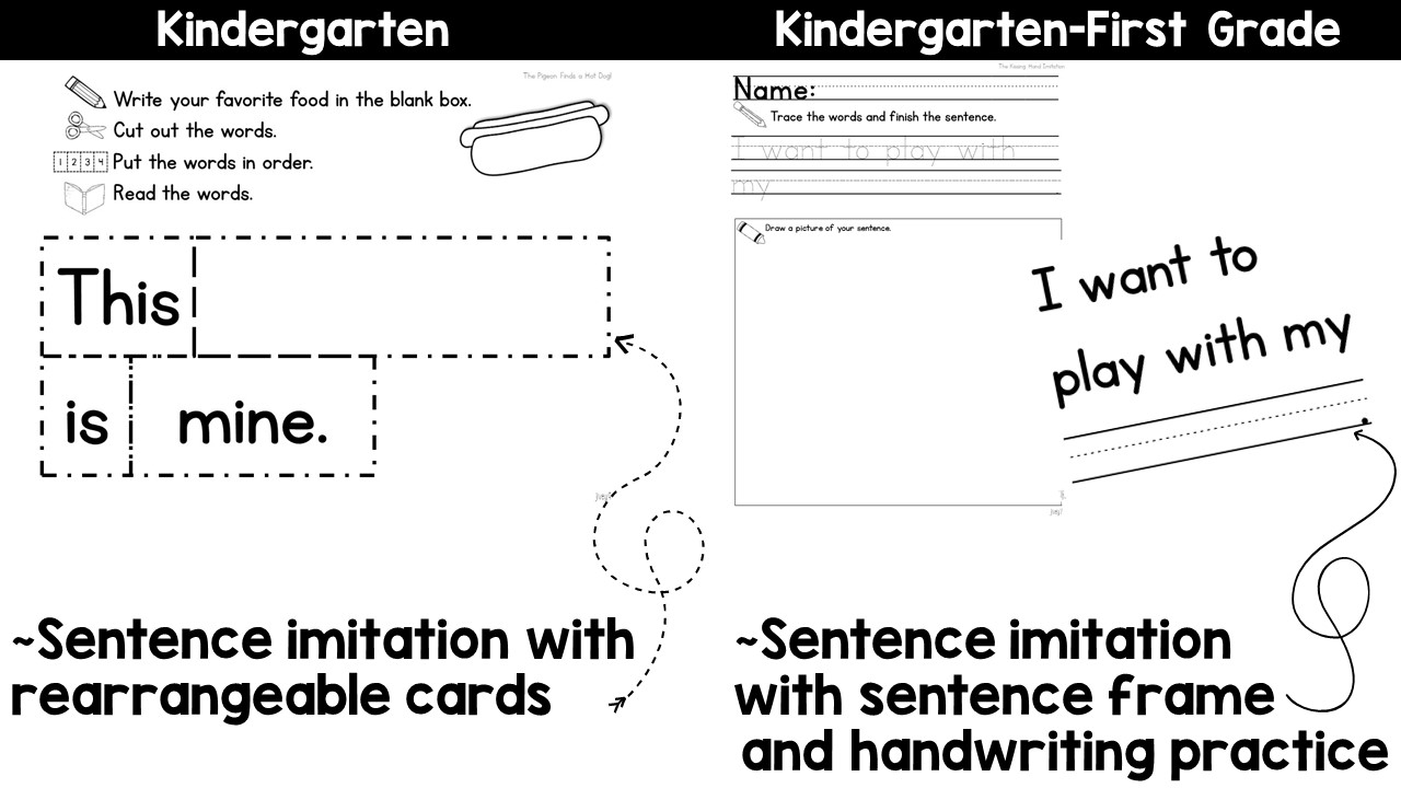 Mentor Sentences for Kindergarten and First Grade - Ideas by Jivey