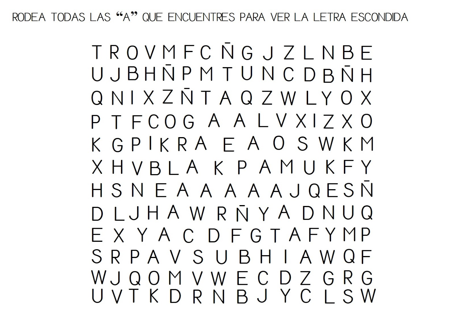 INFANTIL EN EL ALDEBARÁN: DESCUBRIENDO LETRAS