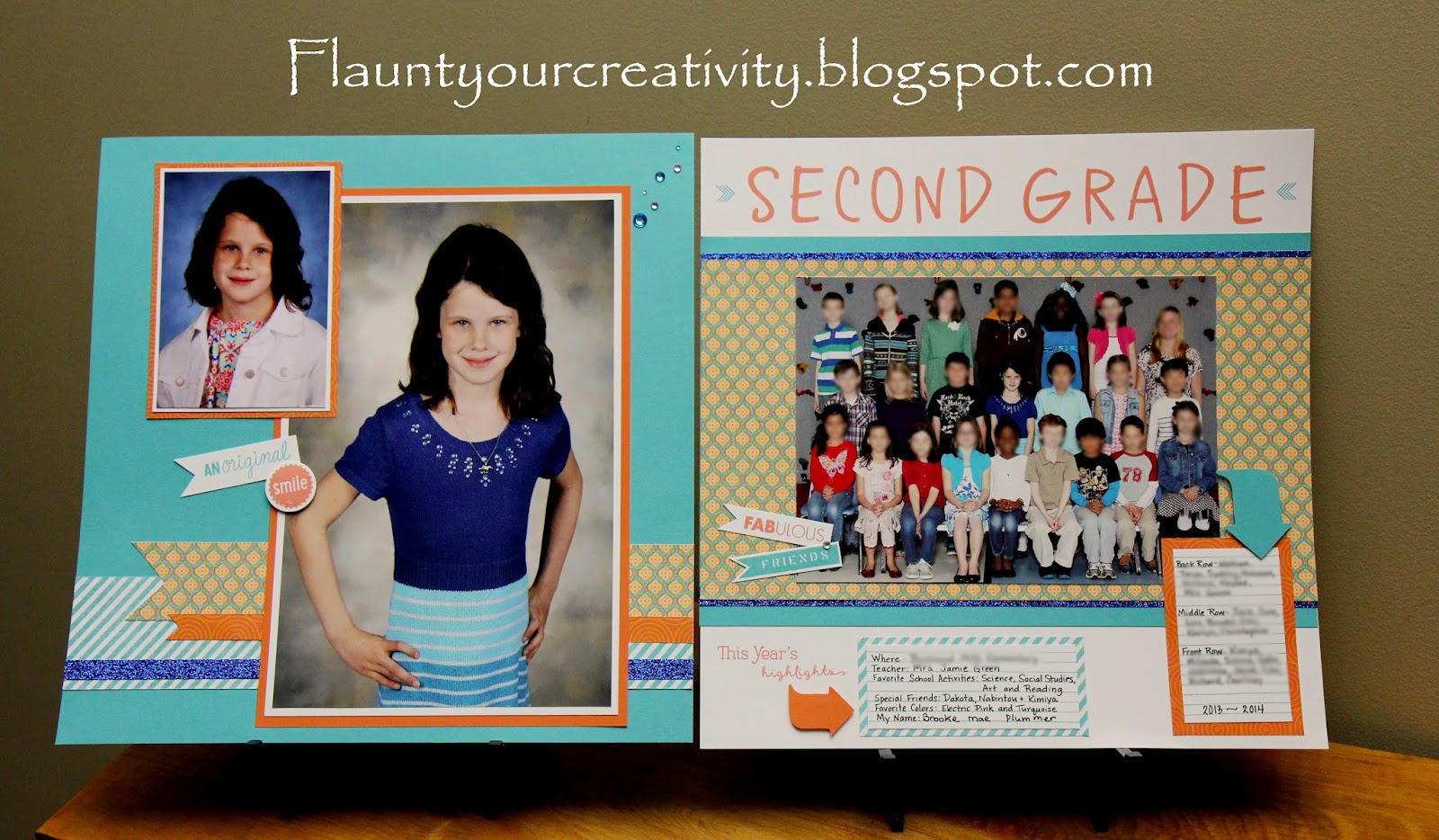 Flaunt Your Creativity: School Pictures - 2nd Grade!
