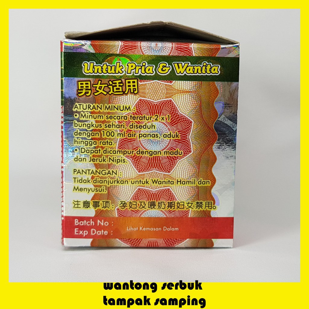 Obat Jamu Wantong Serbuk Original Herbalindo Obat Asam Urat