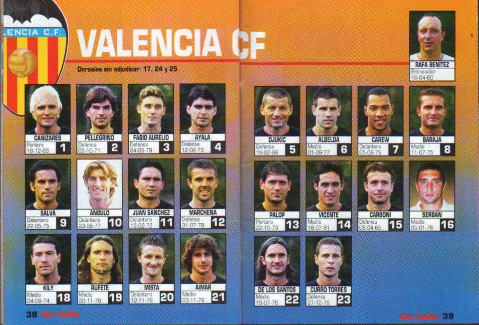 ANOTANDO FÚTBOL *: VALENCIA * PARTE 6