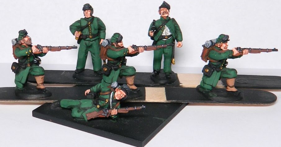 MacPhee's Miniature Men: 40mm Commission -- U.S. Sharpshooters