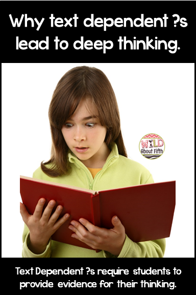 Close Reading & Text Dependent Questions | Wild about fifth grade