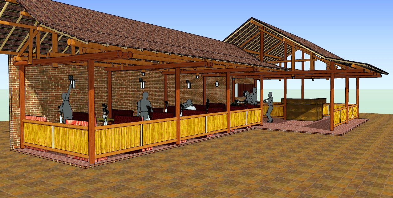 Cafe Bamboo di Pesisir Pantai Malingping ~ GOEMILAR|architect