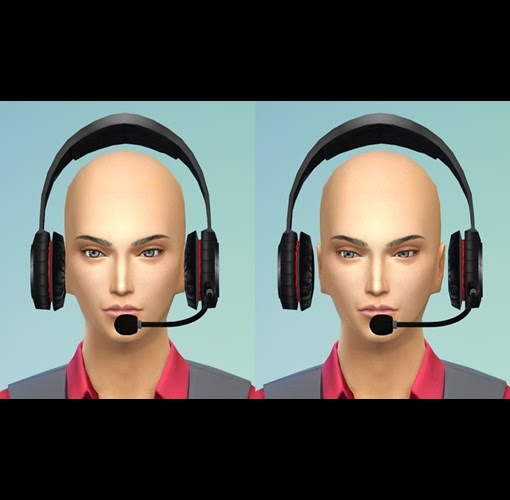 Moon Sims: Sims4-CAS-耳機-麥克風