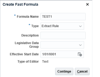 OA - Learning: Create Custom Fast Formula in HCM Cloud