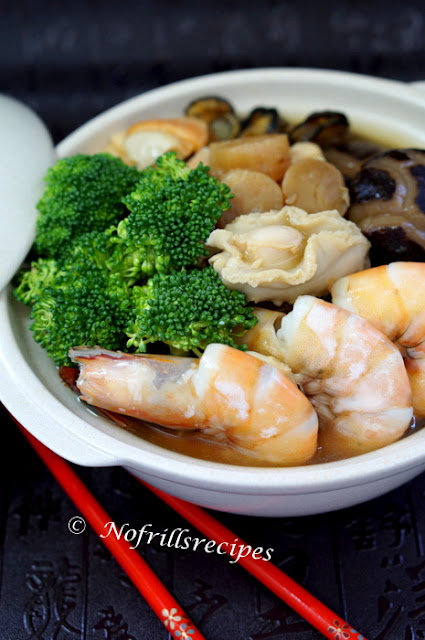 Seafood Poon Choy ~ 海鲜盆菜