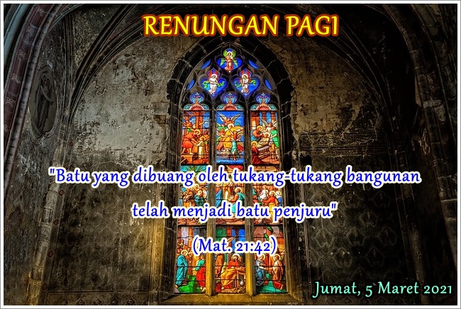 RENUNGAN PAGI (JUMAT, 5 MARET 2021) - I.H.S