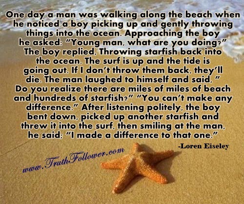 The starfish story.