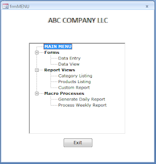 Creating Access Menu with Tree View Control ~ LEARN MS-ACCESS TIPS AND ...