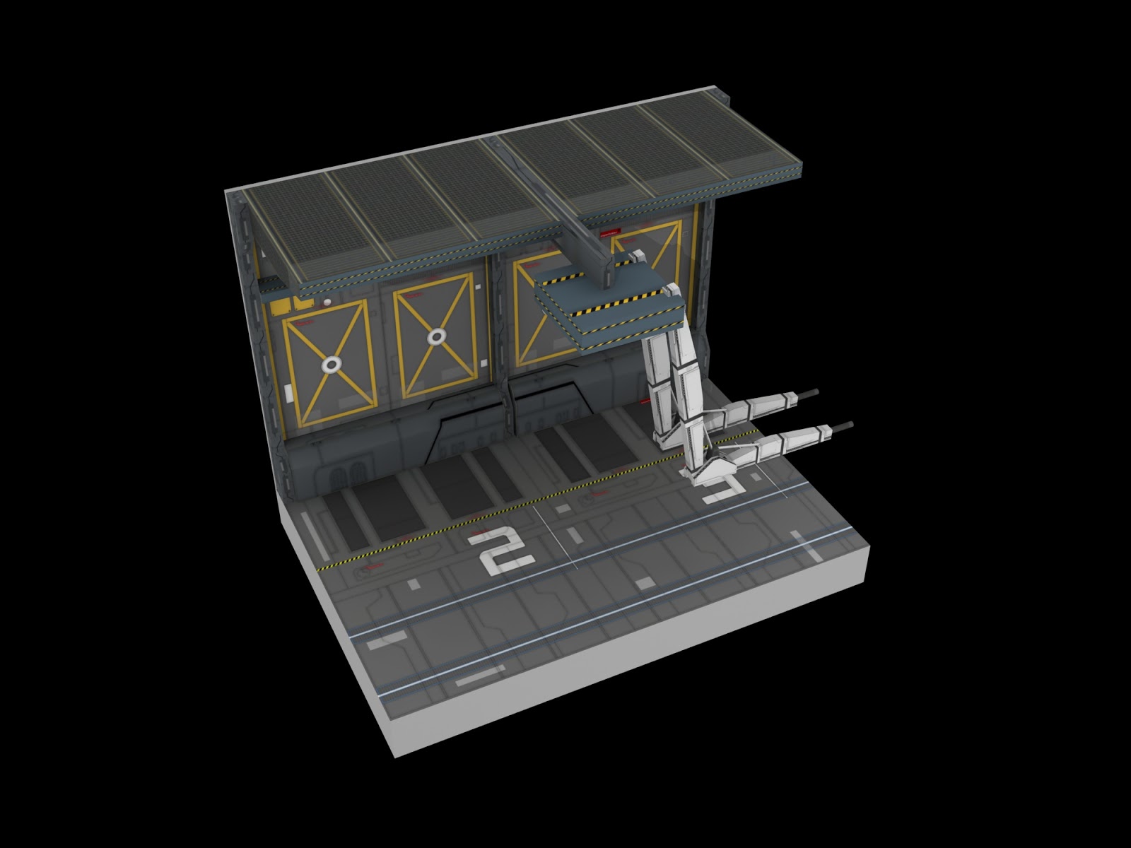 paperhobby: GUNDAM HANGAR 1:144 SCALE PAPERMODEL