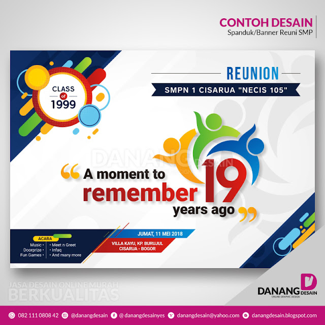 Contoh Desain Spanduk Banner Reuni SMP - Contoh Desain Banner Spanduk