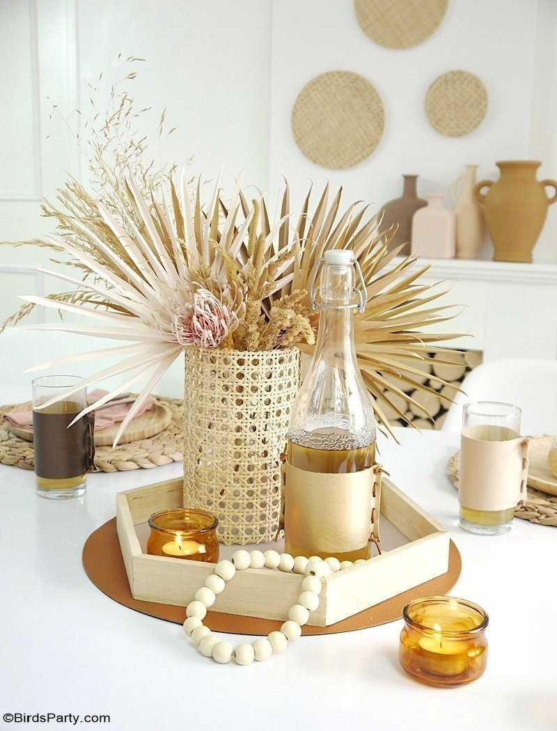 DIY Boho Tablescape Decor - Party Ideas | Party Printables Blog