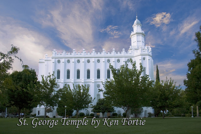 Temples by Ken Fortie: ST. GEORGE UTAH TEMPLE