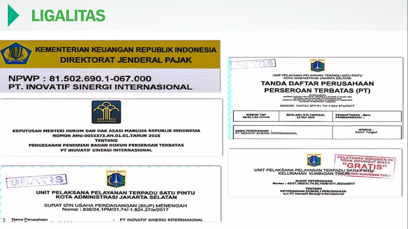 LEGALITAS PERUSAHAAN - Affiliate Junction Indonesia
