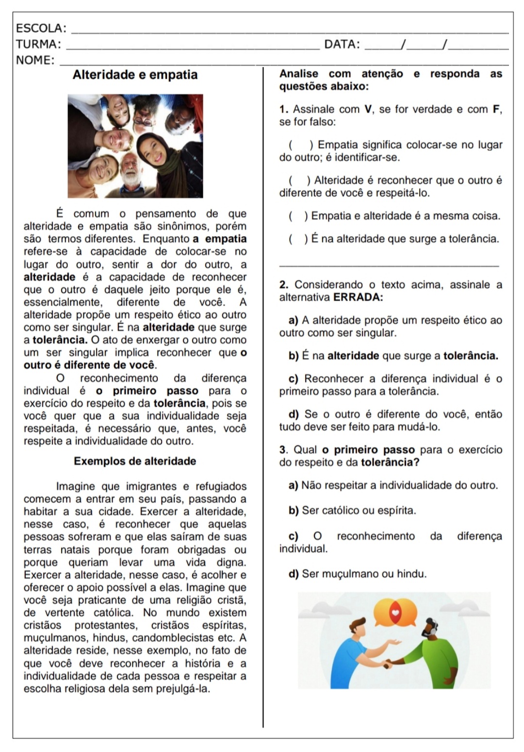 Textos De Ensino Religioso Com Interpretação E Gabarito 8o Ano - RETOEDU