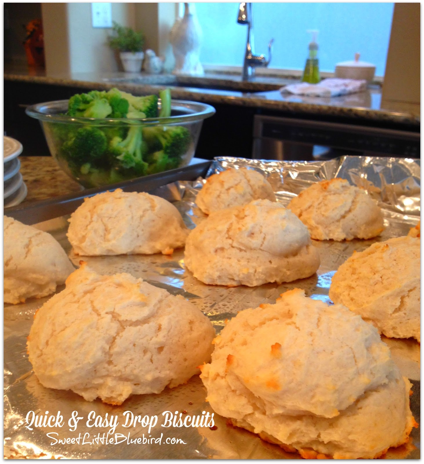 Quick and Easy Drop Biscuits Recipe - Sweet Little Bluebird